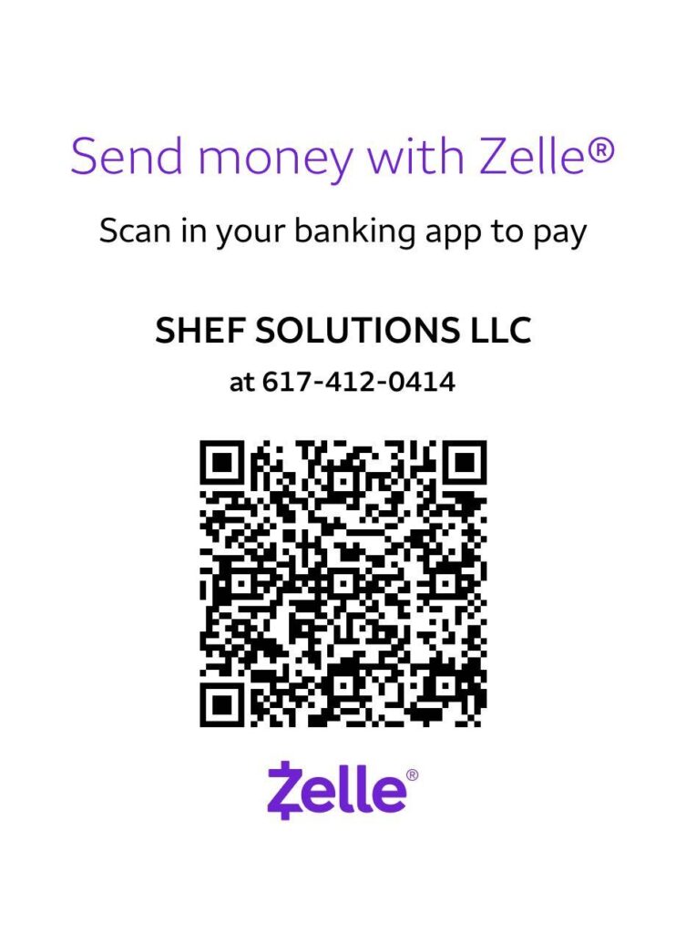 Zelle Pay - Shef USA